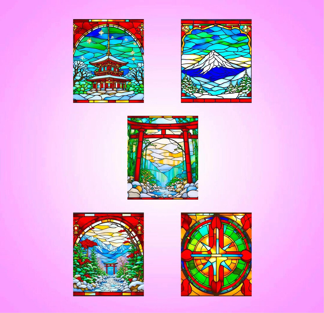 Sacred & Luminous Puzzle Set, 5 Mindful Japanese Art Gifts, 252 Pieces ...