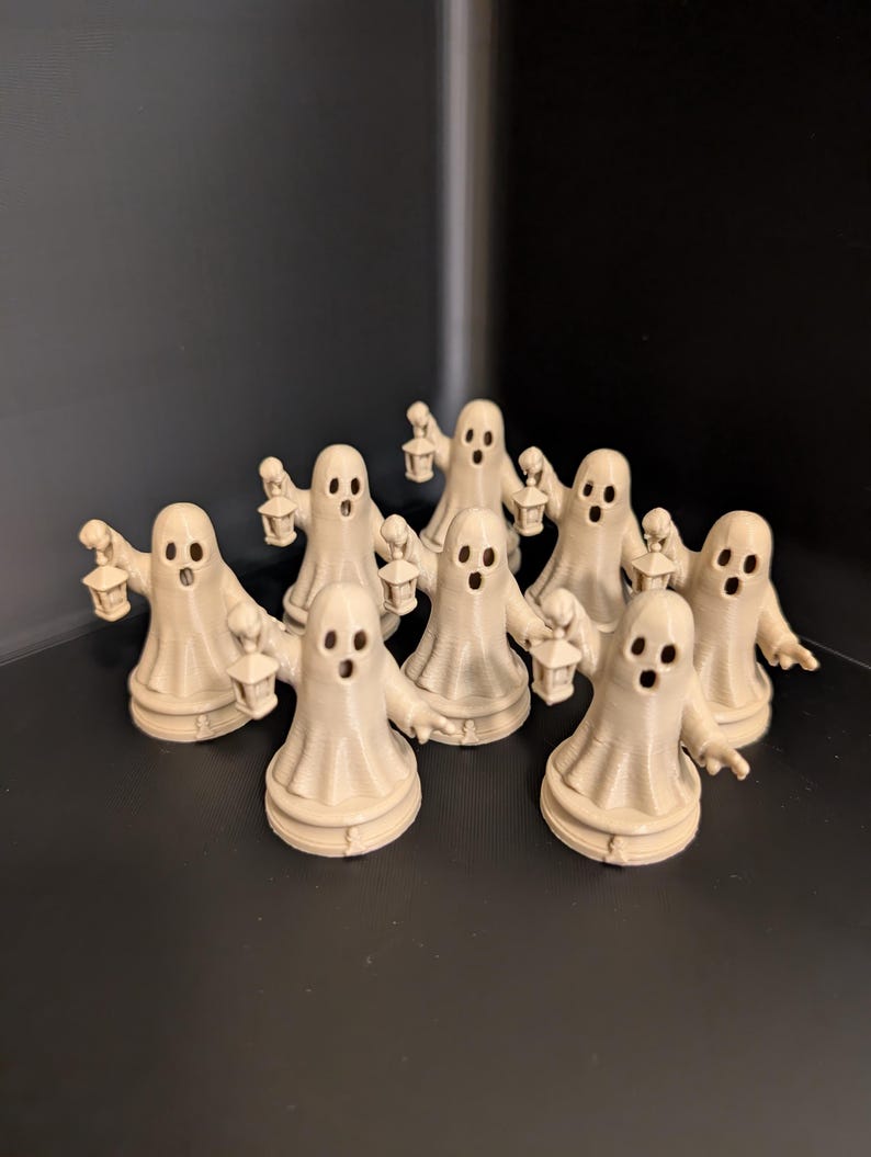 Halloween Chess Set – 3D Printed Gothic Figures, Spooky Theme (no Board ...