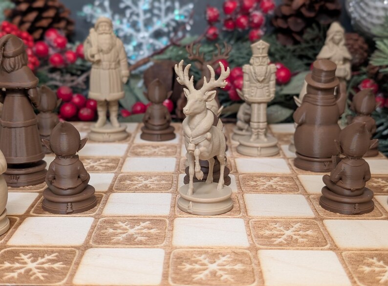 Christmas Themed Chess Set - Etsy