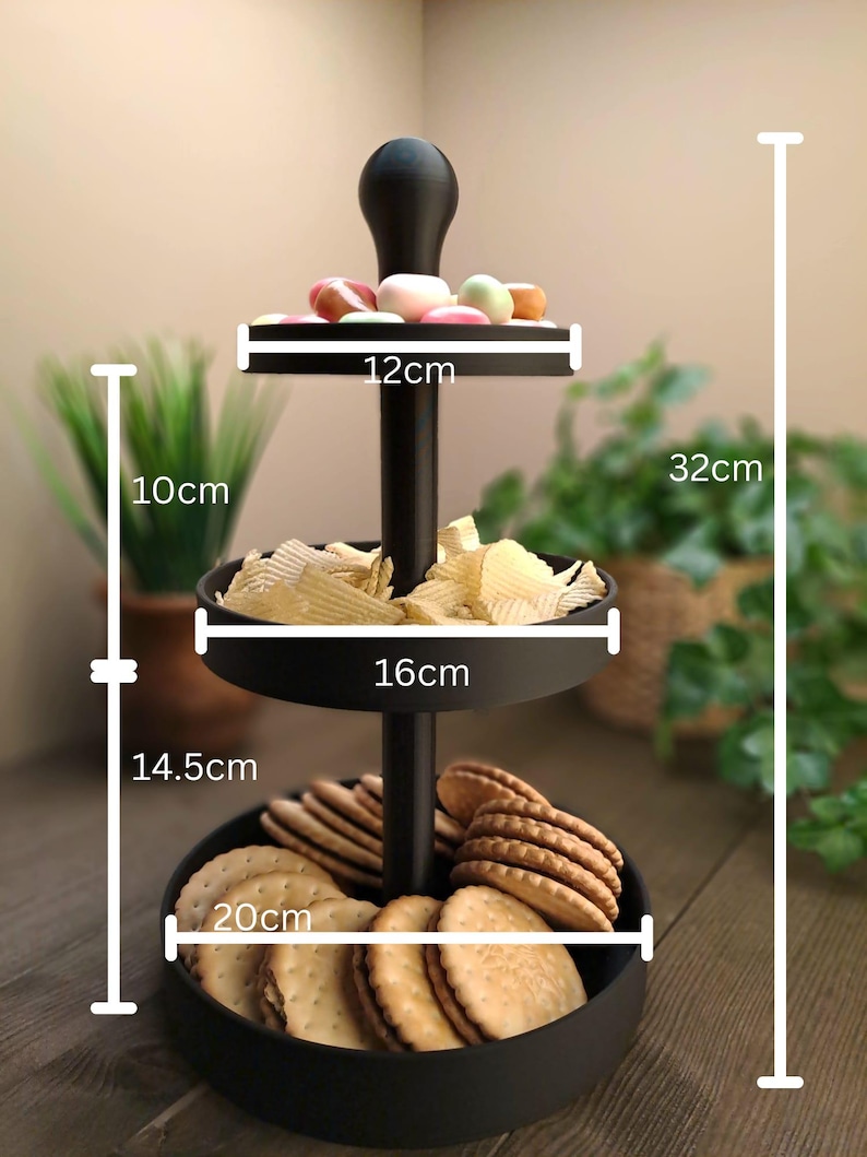 3 Tier Serving Tray–modern Tiered Stand for Dessert & Decor| 3 Tier ...