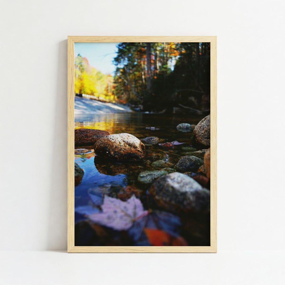 Printable Fall Wall Art, East Coast River Landscape Photography Print ...