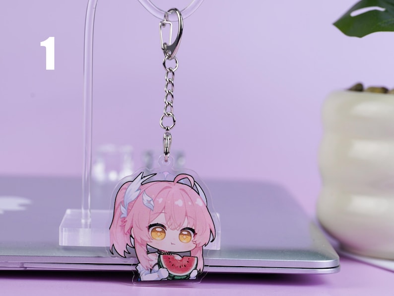 Wuthering Waves Aemeath Chibi Acrylic Keychain Set - Cute Fandom Charms ...