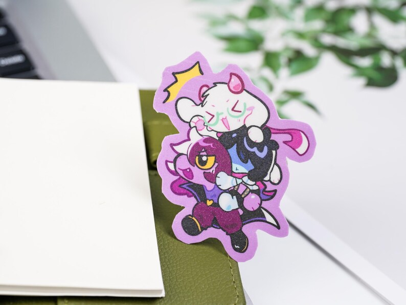 Deltarune Tenna, Kris, Susie , Ralsei Scene Sticker Set - Waterproof Chibi Decals for Gamers ...