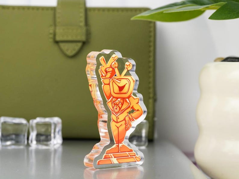 Deltarune Tenna Thick Acrylic Display Stand - Desktop Decor & Fandom ...