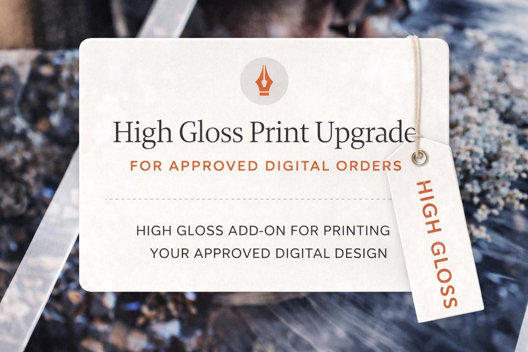 High Gloss Photo Print Upgrade | Approved File Printing | Sizes + Pack ...
