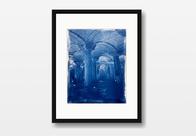 Basilica Cistern, Istanbul — Cyanotype Sun Print - Etsy UK