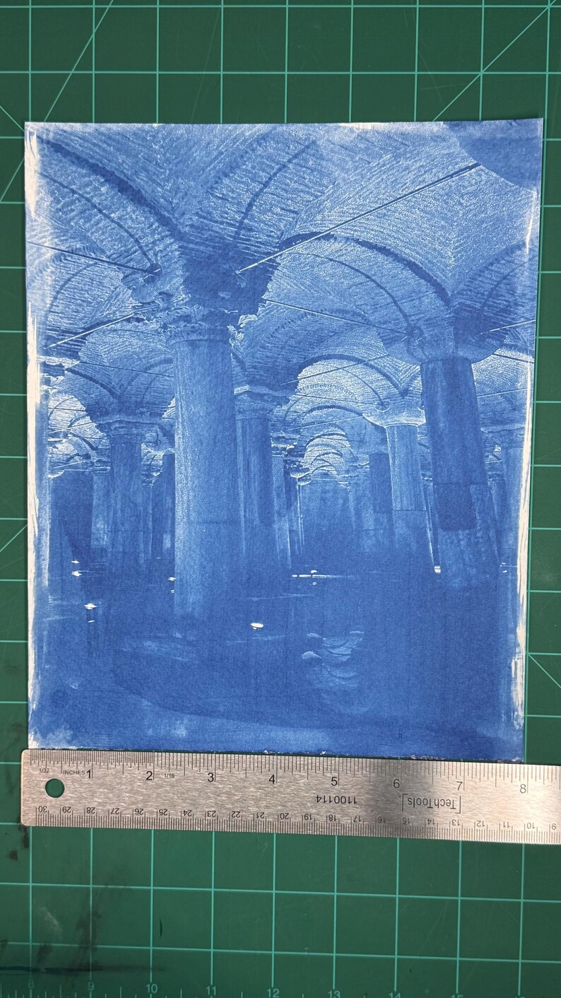 Basilica Cistern, Istanbul — Cyanotype Sun Print - Etsy UK