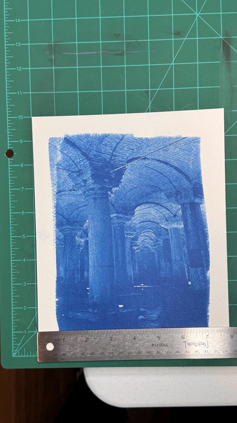 Basilica Cistern, Istanbul — Cyanotype Sun Print - Etsy UK