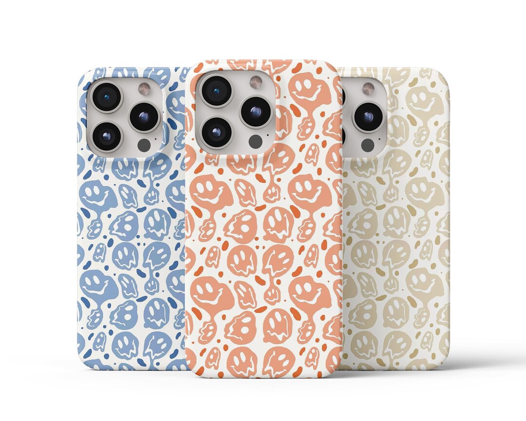 Smiley Face iPhone Case, Trippy Melting Phone Cases Fit for iPhone 17 ...