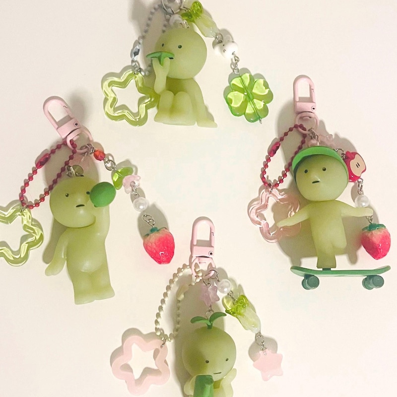 Handmade Smiski Keychain - Etsy