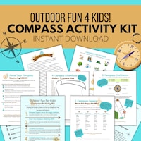 Camping Craft for Kids | Compass Template | Compass Pattern | Compass ...