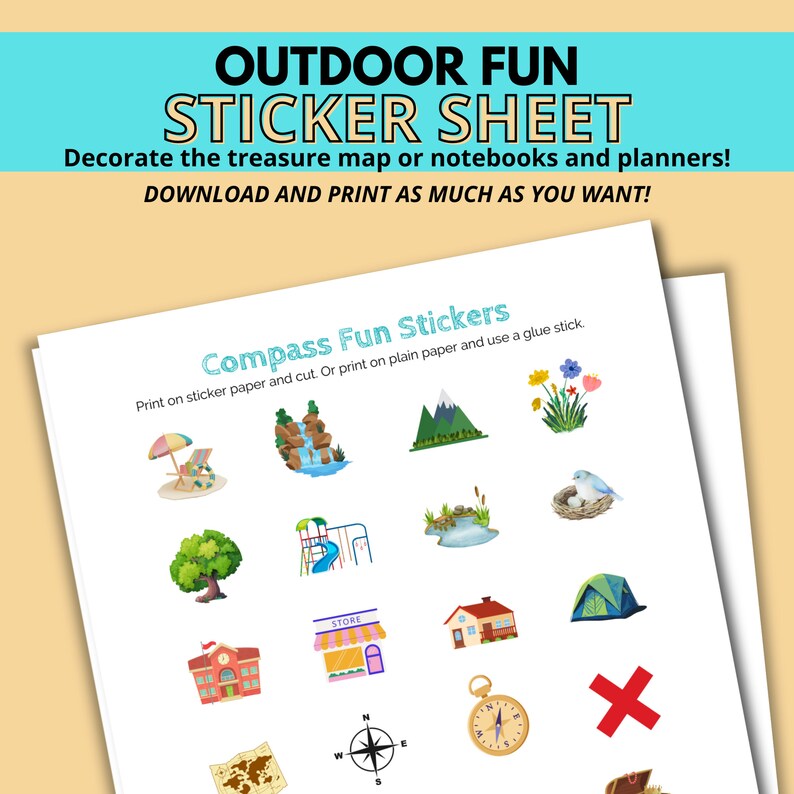 Compass Activity Kit - Kids Compass Activity | Outdoor Nature ...