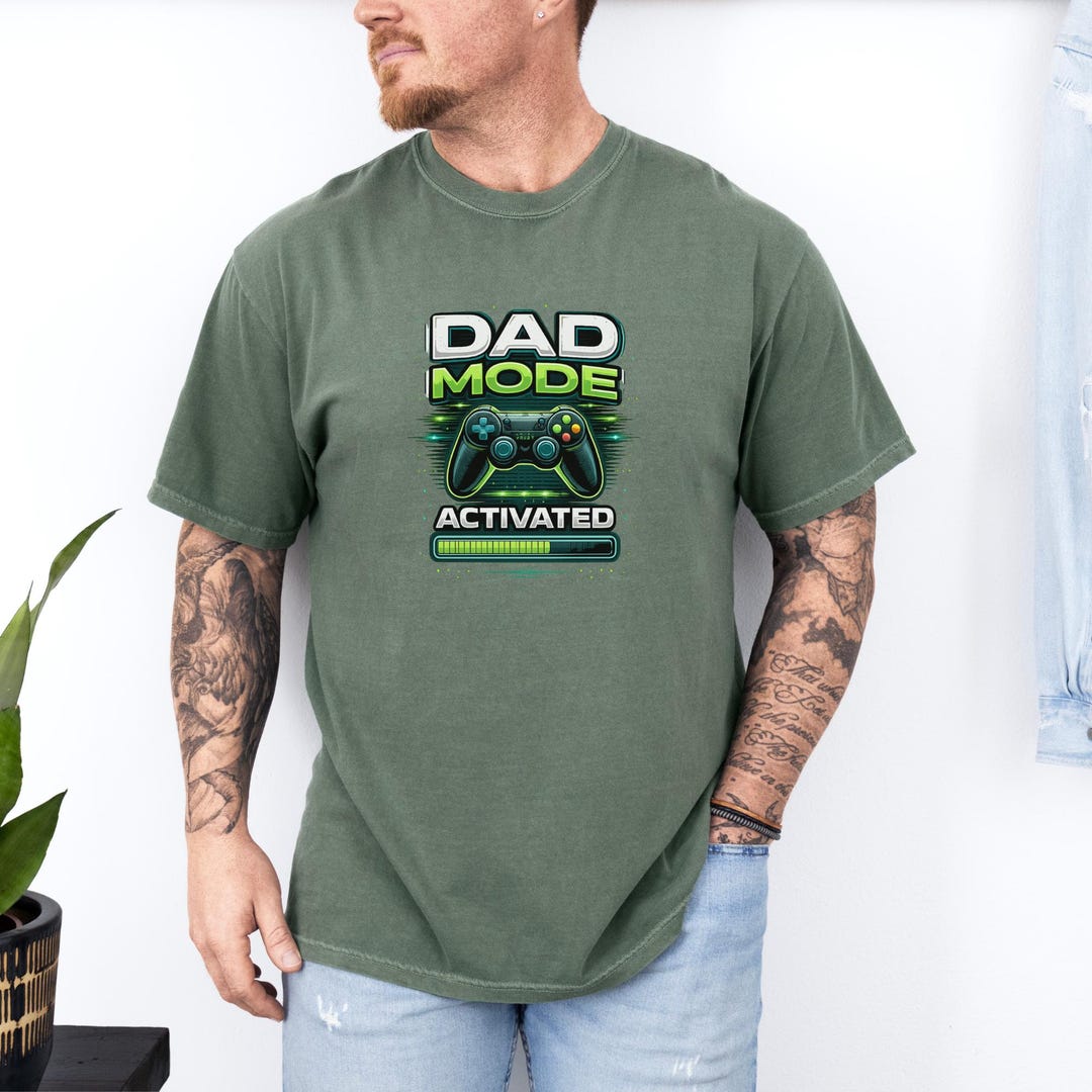 Dad Mode Activated T-shirt, Gamer Dad Shirt, Funny Father’s Day Gift ...