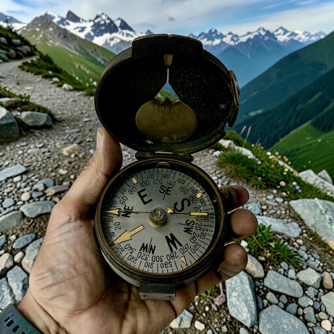 WWI Swiss Brass Military Compass • Plan Ltd. Neuchâtel Field Instrument ...