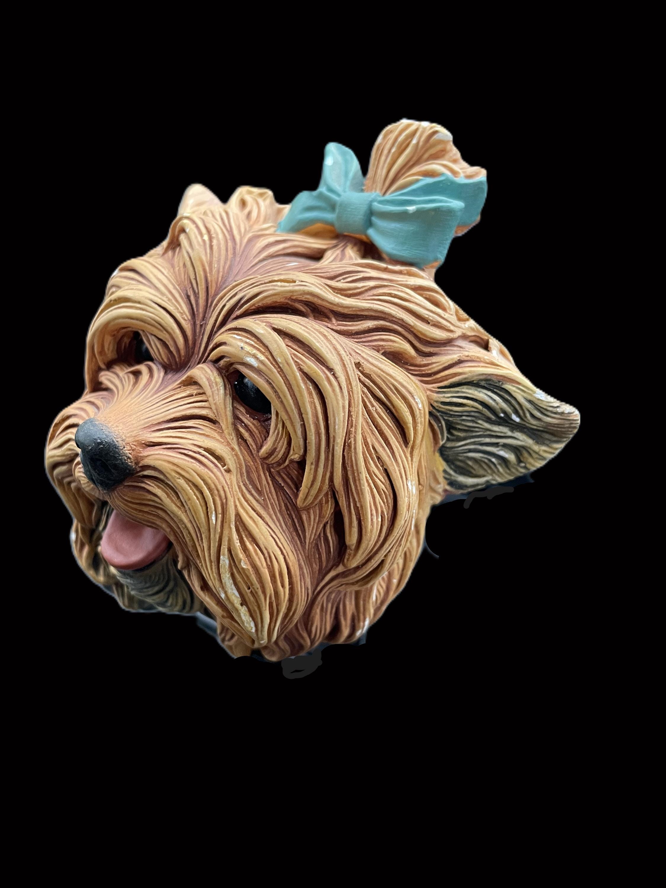 Vintage Bossons Yorkshire Terrier Chalkware Wall Plaque, England - Etsy