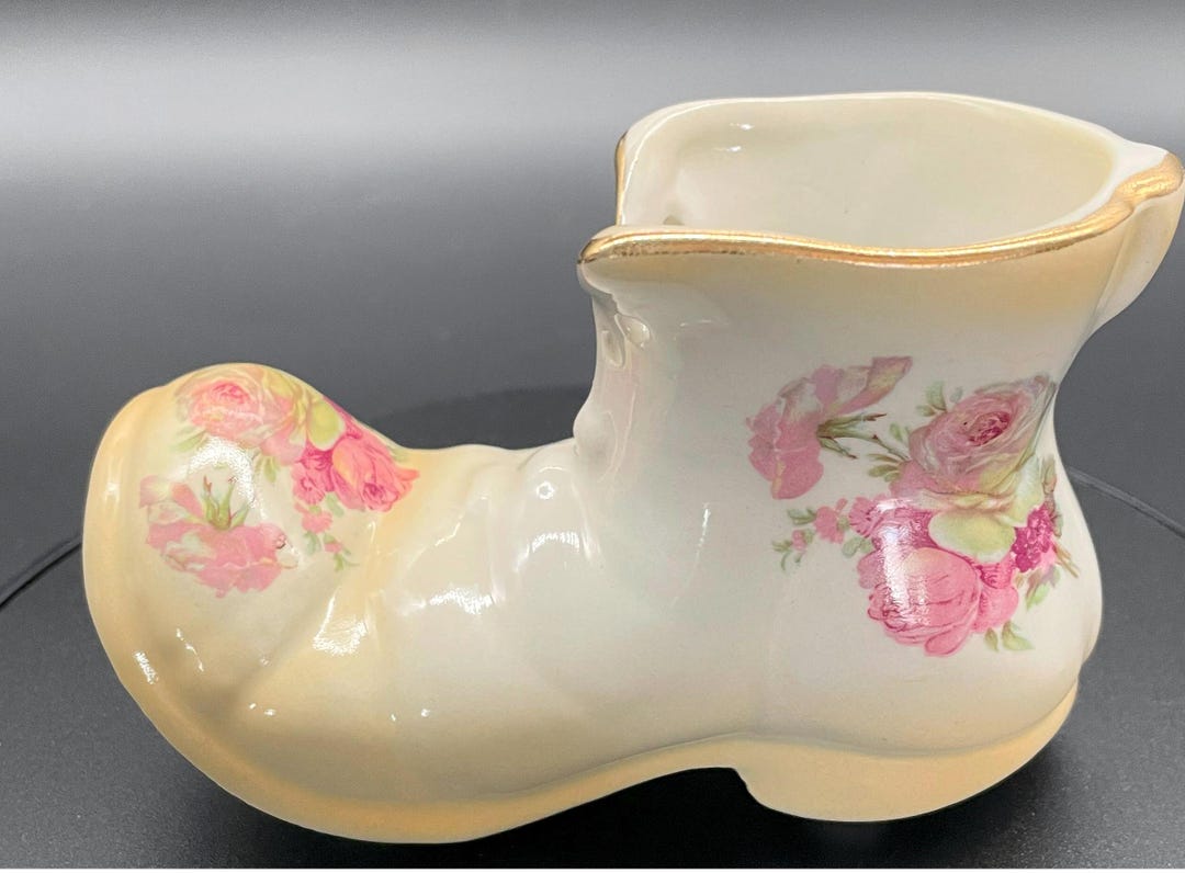Vintage James Kent Old Foley Century China Boot – Pink Rose – Made in ...