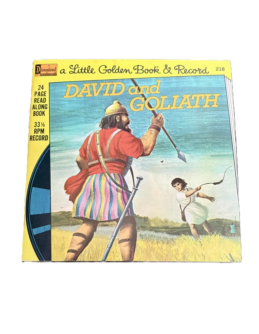 Vintage Little Golden Book Record: David and Goliath Read-along (218 ...