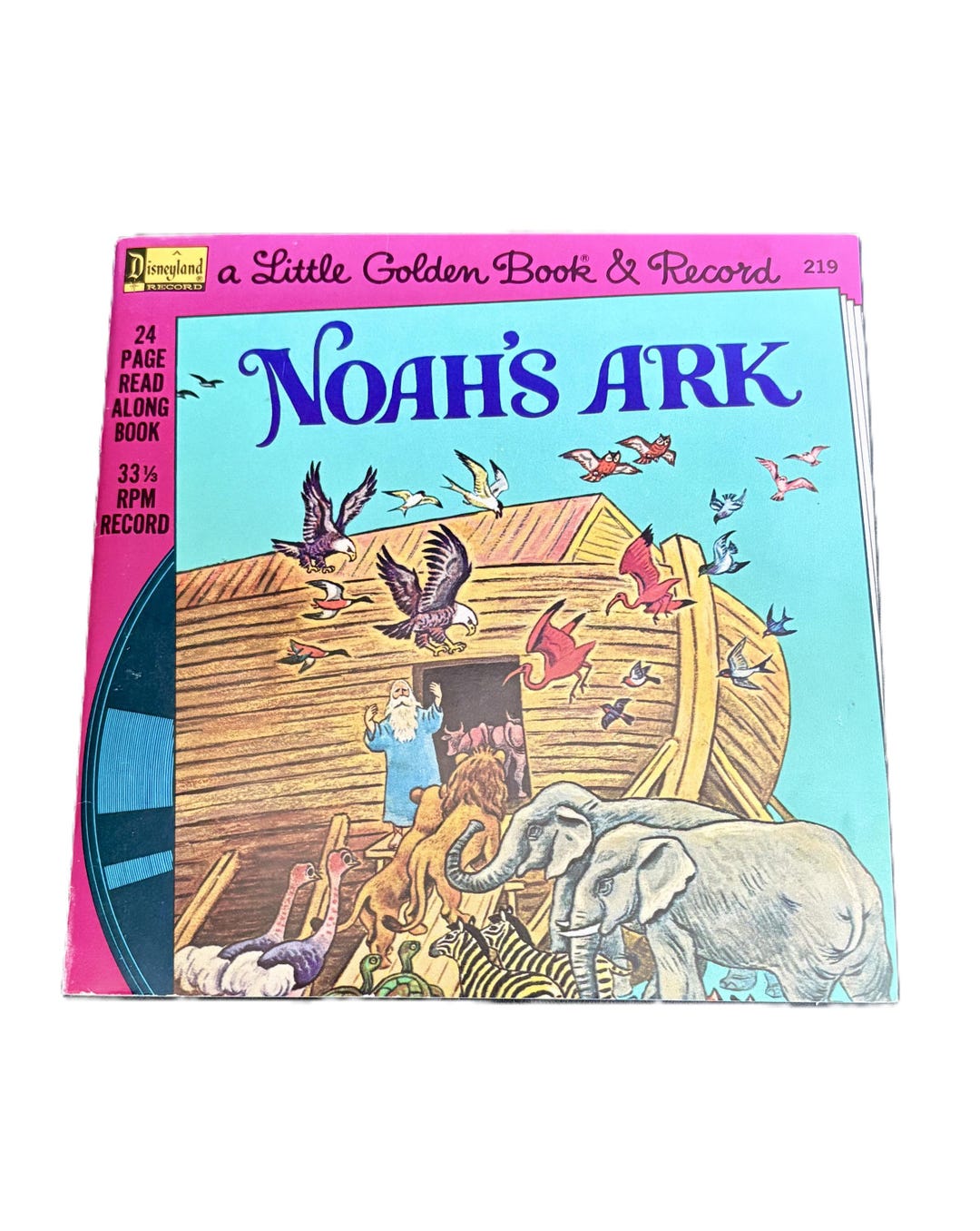 Vintage Noah's Ark Disneyland Record & Book – 1976 Little Golden Book ...