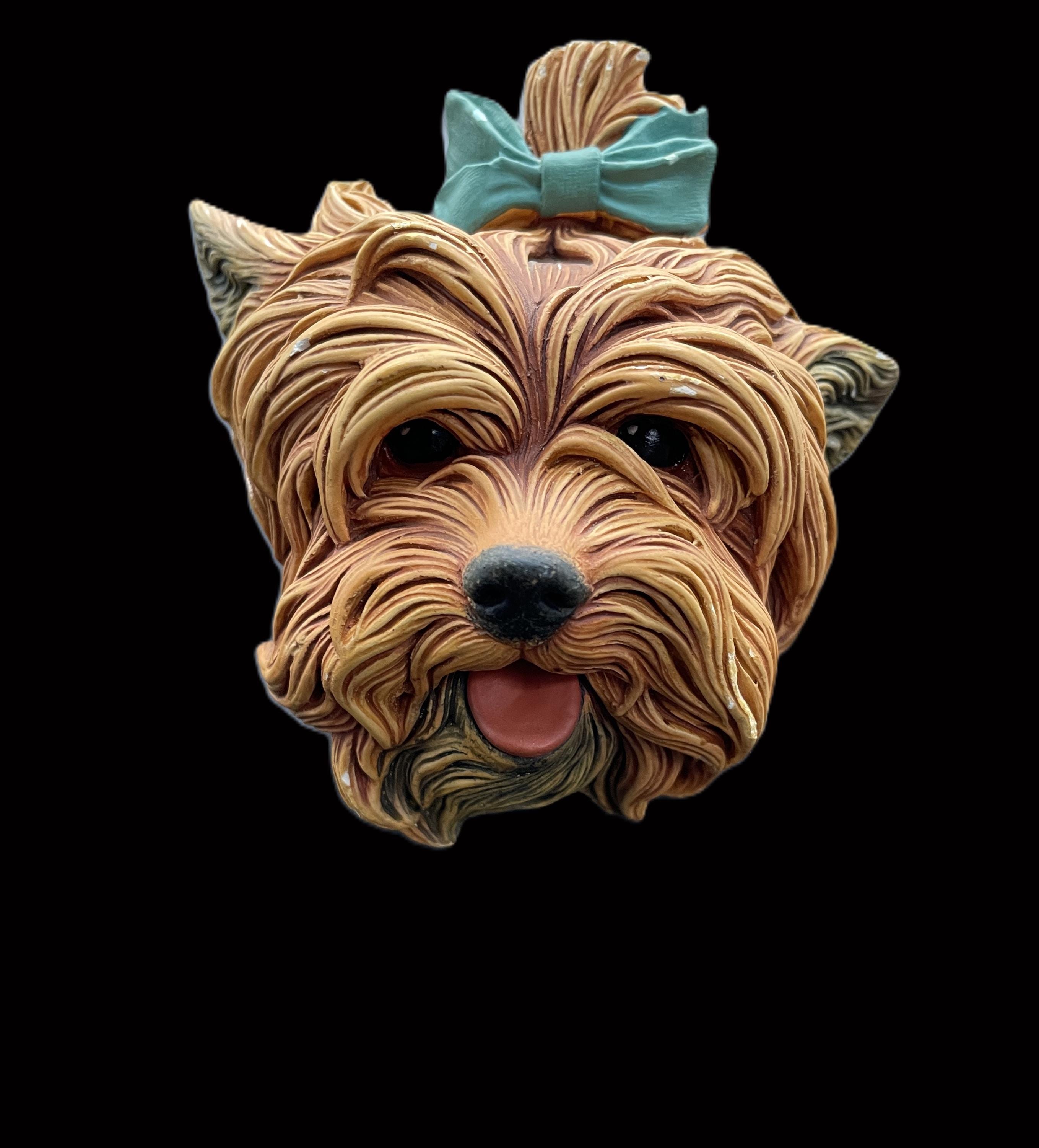 Vintage Bossons Yorkshire Terrier Chalkware Wall Plaque, England - Etsy