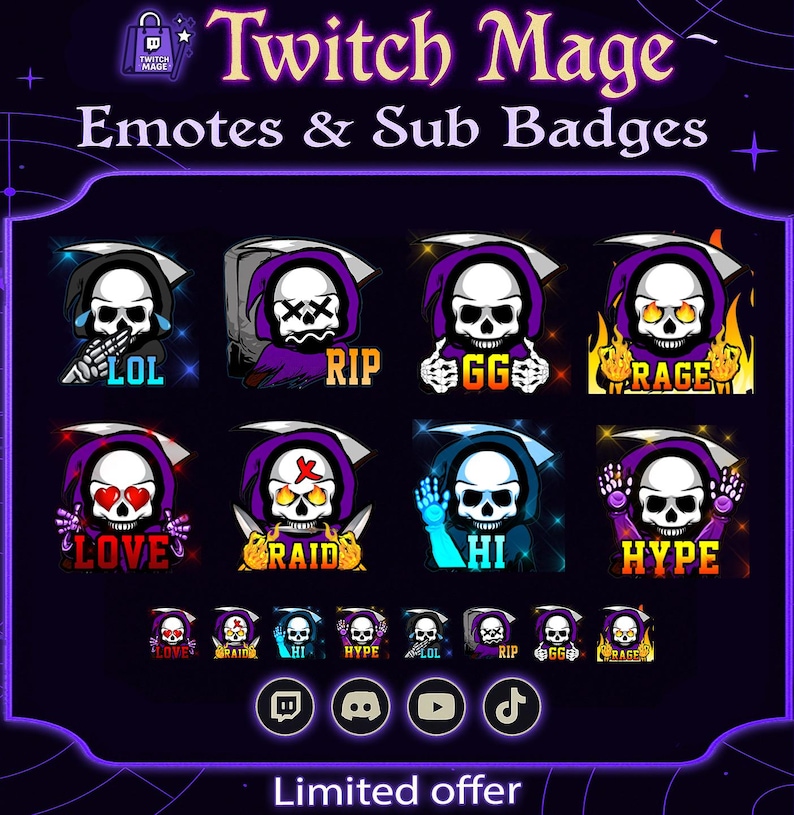 Grim Reaper Emotes | Twitch Emotes | Grim Reaper | Grim Reaper Emotes ...