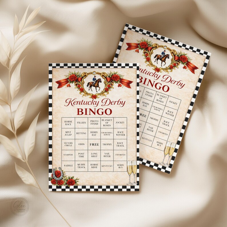 Kentucky Derby Bingo Game, Editable Party Card (5x7) (digital Download ...