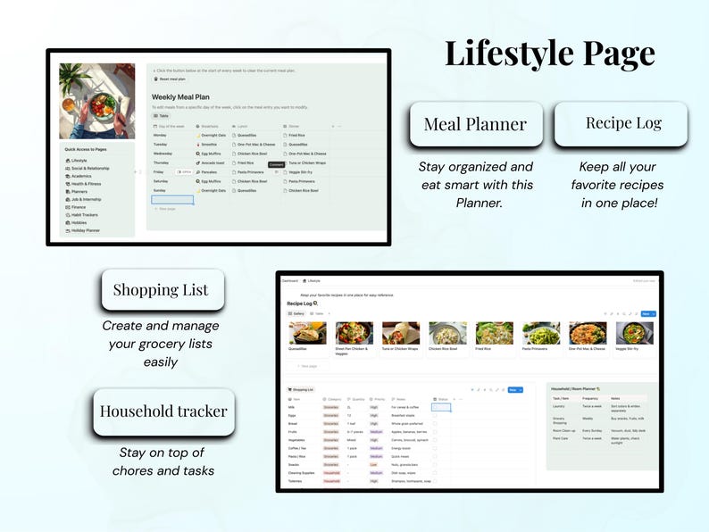 2025 Notion Student Planner Template , All-in-one Academic Dashboard ...