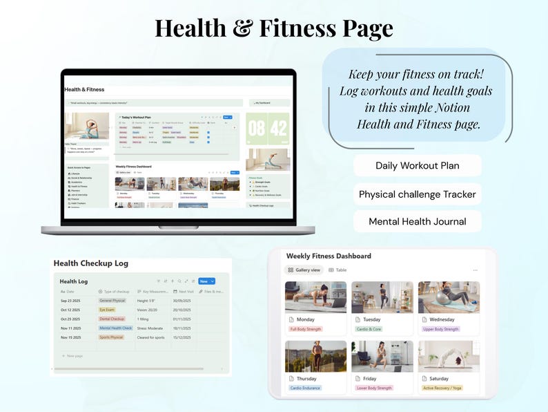 2025 Notion Student Planner Template , All-in-one Academic Dashboard ...
