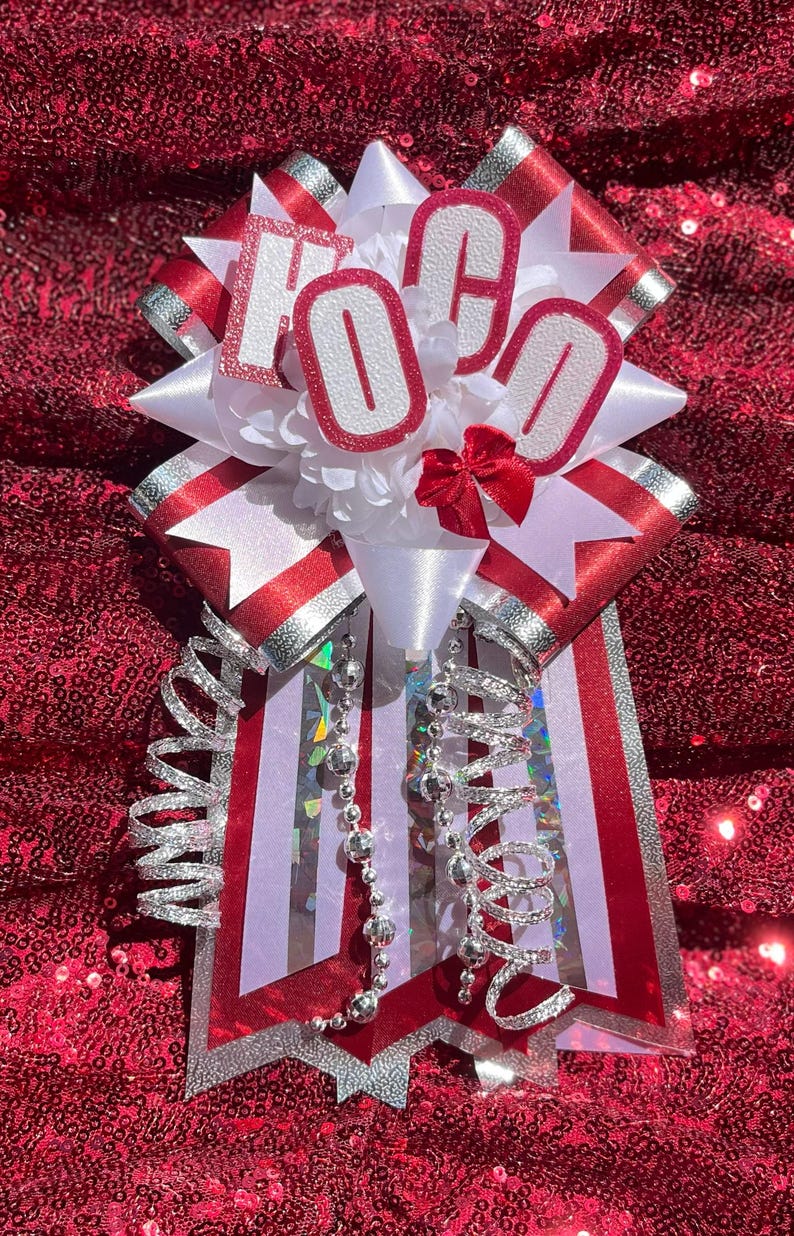 Round Rock High School Silver HOCO Ribbon Cup Mum (this Exact Mum) - Etsy
