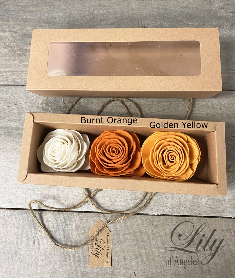 SAMPLE BOX Sample Colors Wedding Flowers Bouquet Sola Wood - Etsy