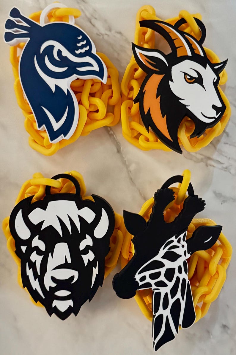 Custom 3D Printed Hype Chain: Oversized Sports & MVP Fan Chain - Etsy