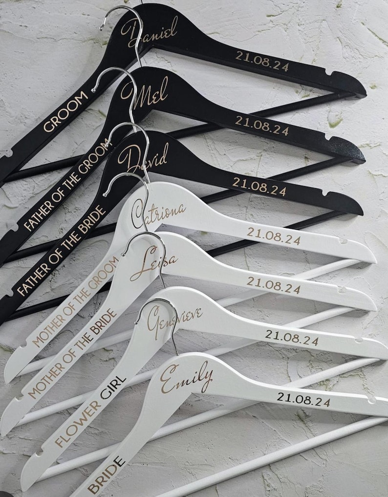 Personalized Wedding Hanger – Custom Bridal Party Keepsake Gift for ...