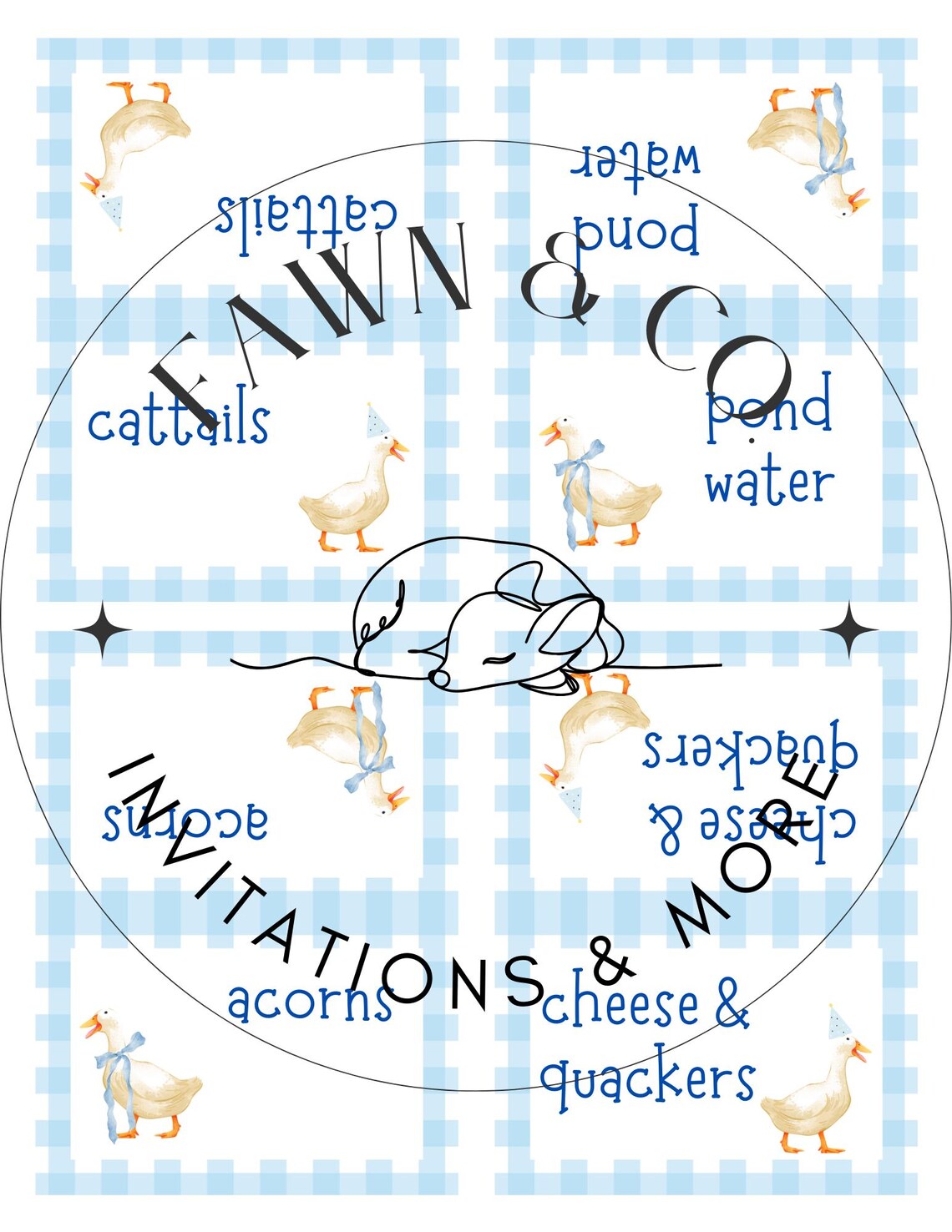 Silly Goose Birthday Food Tent Template: DIY Labels (canva) - Etsy
