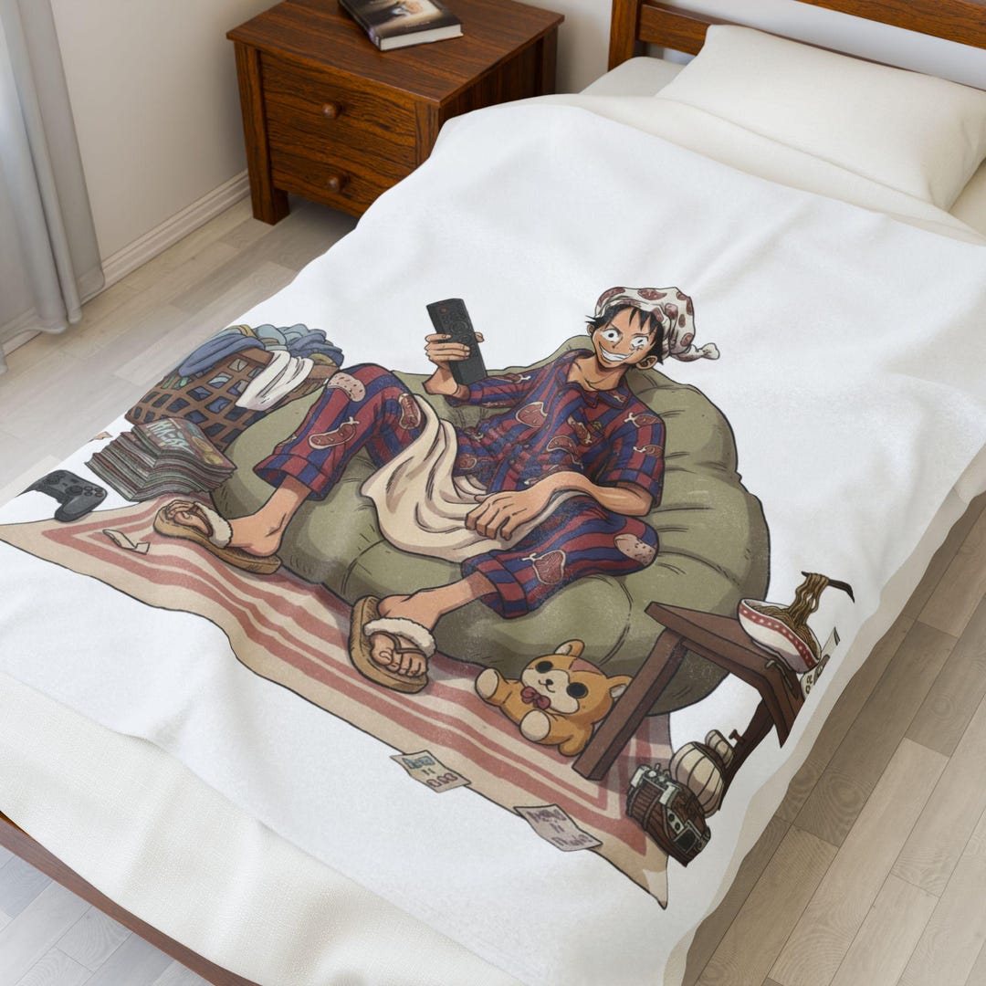 Customizable One Piece Blanket | Luffy & Straw Hat Crew Soft Anime ...