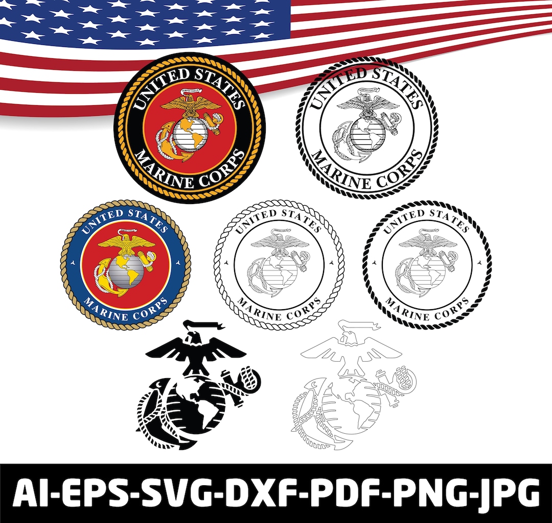 Usmc, Eagle Globe & Anchor, Us Marines Corps, Svg, Bundle, Cricut, Cut ...