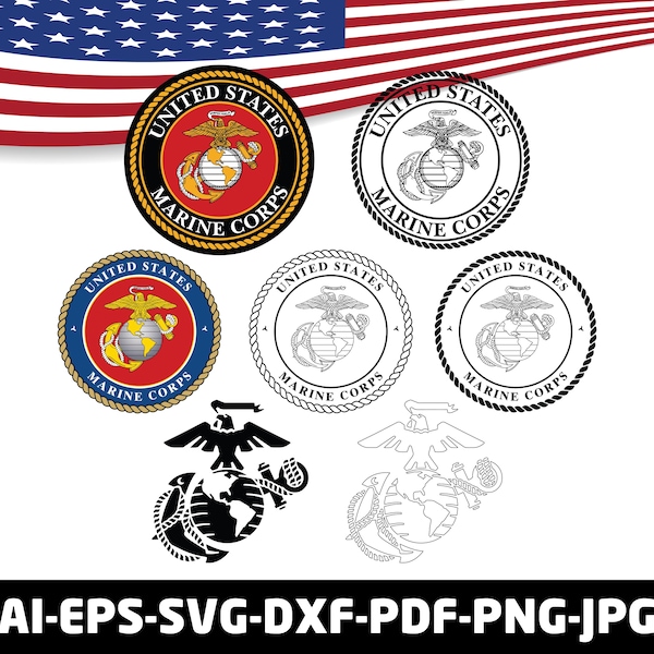 Marines Usmc Logo Svg - Etsy