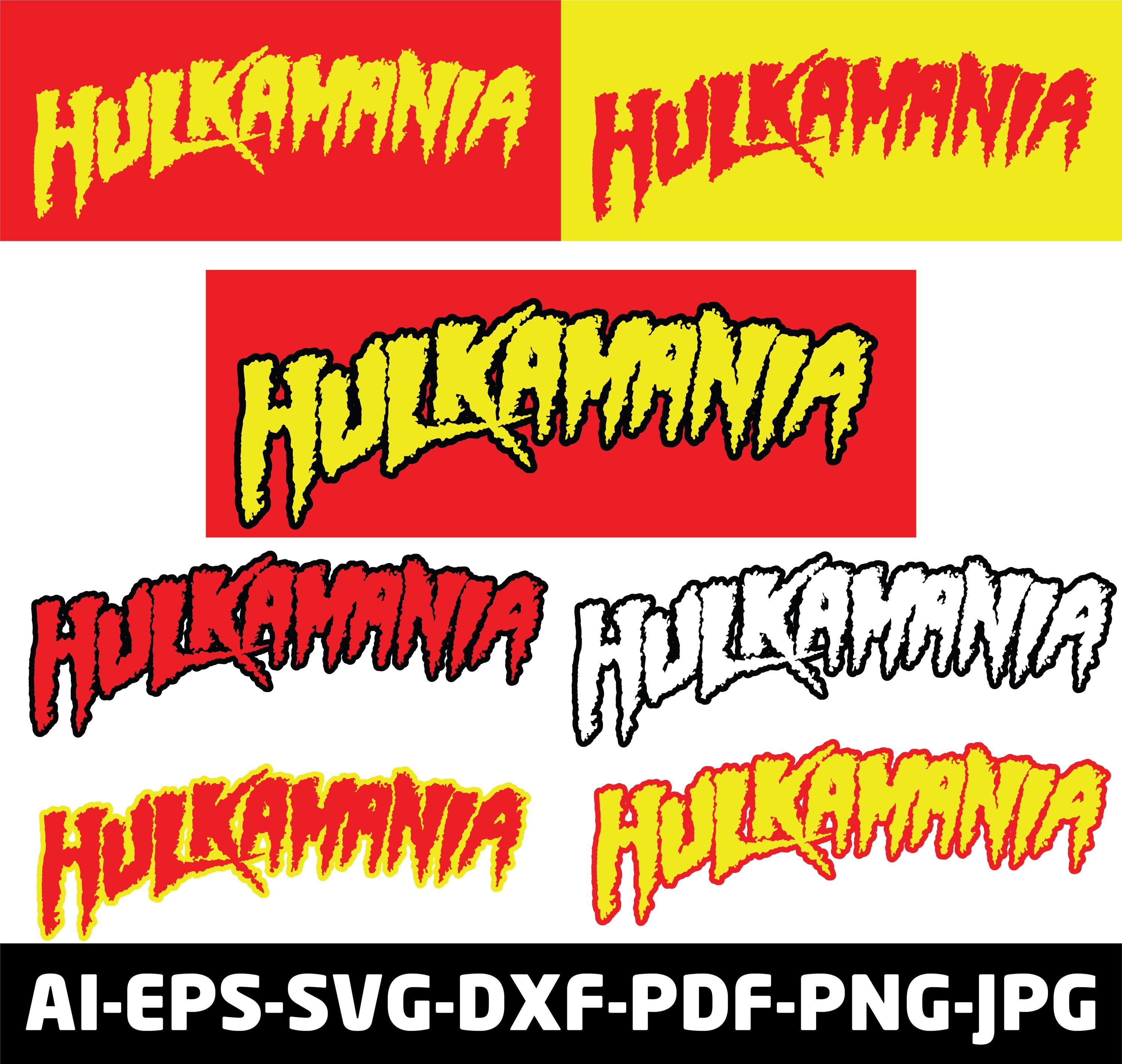Hulkamania Logo Vector SVG Bundle, Cricut Cut File, Hulk Hogan - Etsy ...