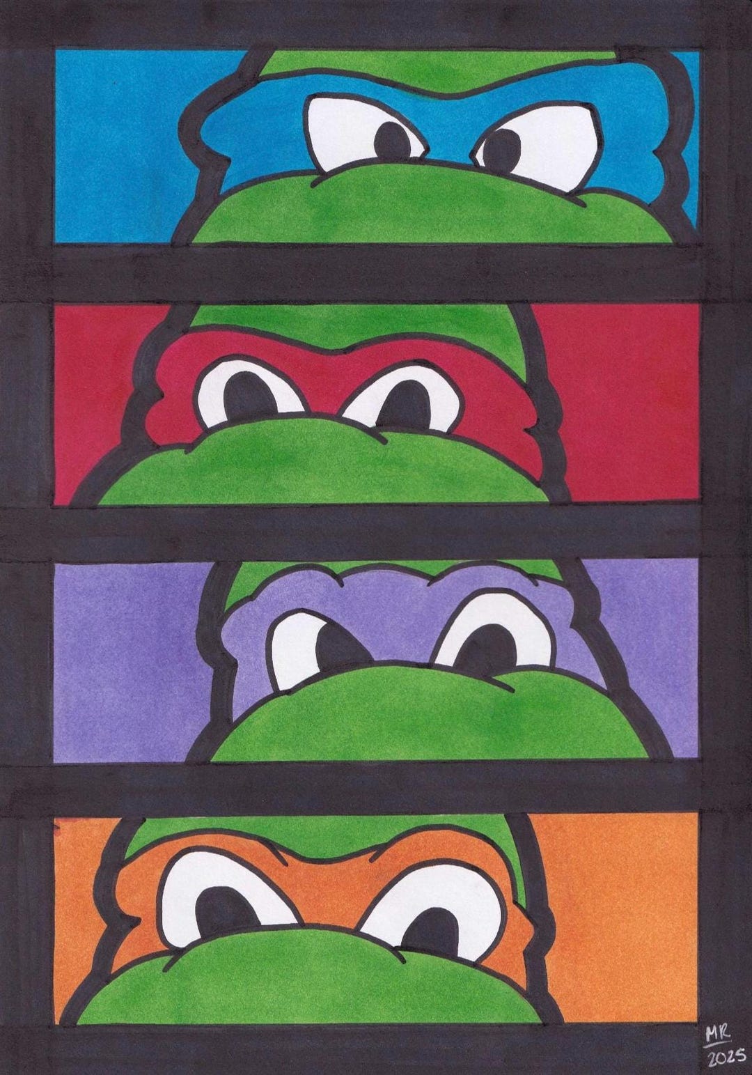 Ninja Turtle Inspired Art Print - Etsy