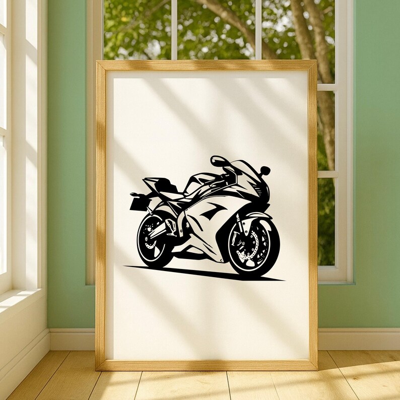 Motorcycle SVG Bundle | Biker Clipart | Chopper Silhouette | Dirt Bike ...
