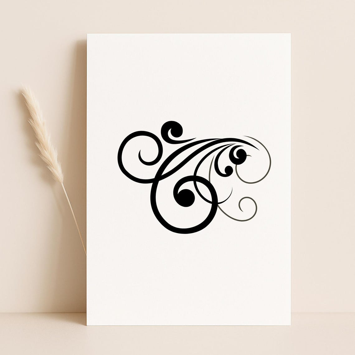 Decorative Swirls SVG Bundle, Elegant Line Flourishes, Wedding Swirl ...