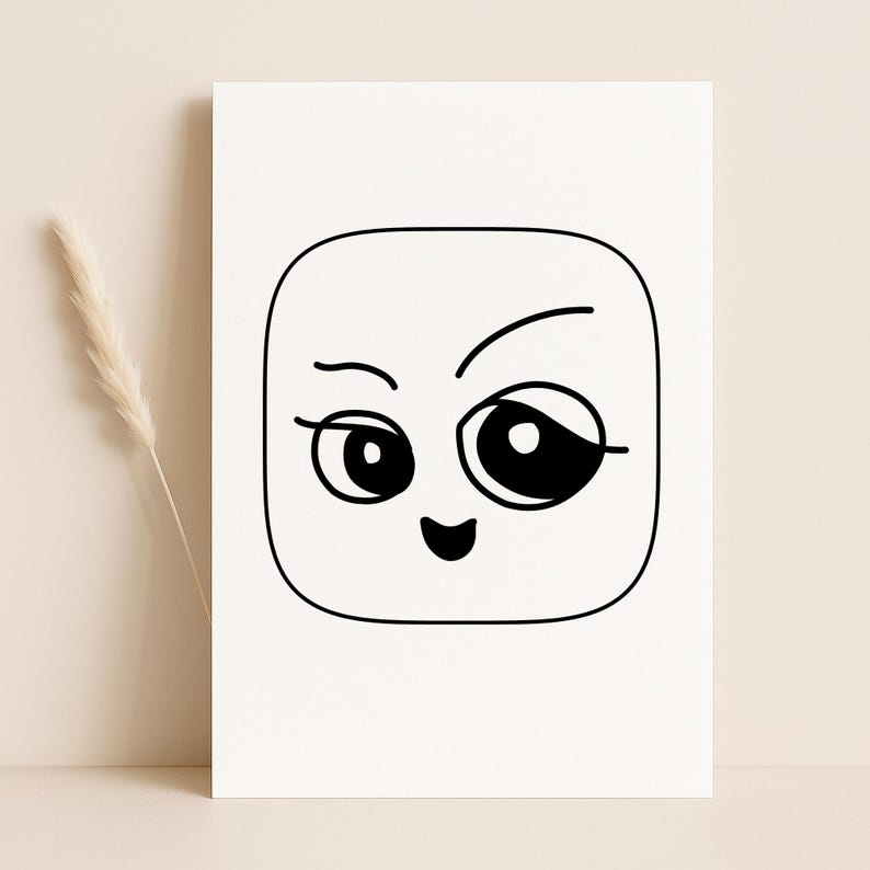 Brick Faces SVG Bundle | Block Faces | Kids Craft Stickers | Cartoon ...