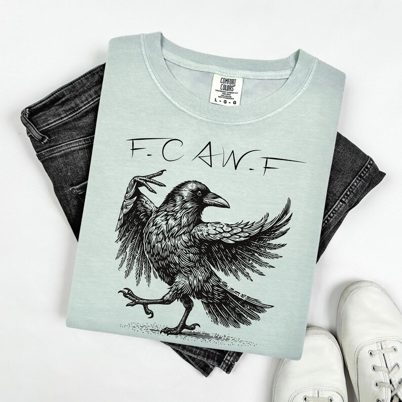 Funny Gothic Raven F-caw-f Design: Dark Bird Humor (digital Download ...