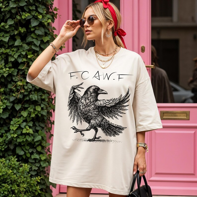 Funny Gothic Raven F-caw-f Design: Dark Bird Humor (digital Download ...
