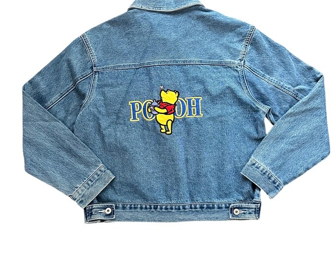 Vintage Winnie the Pooh Denim Jacket - Etsy