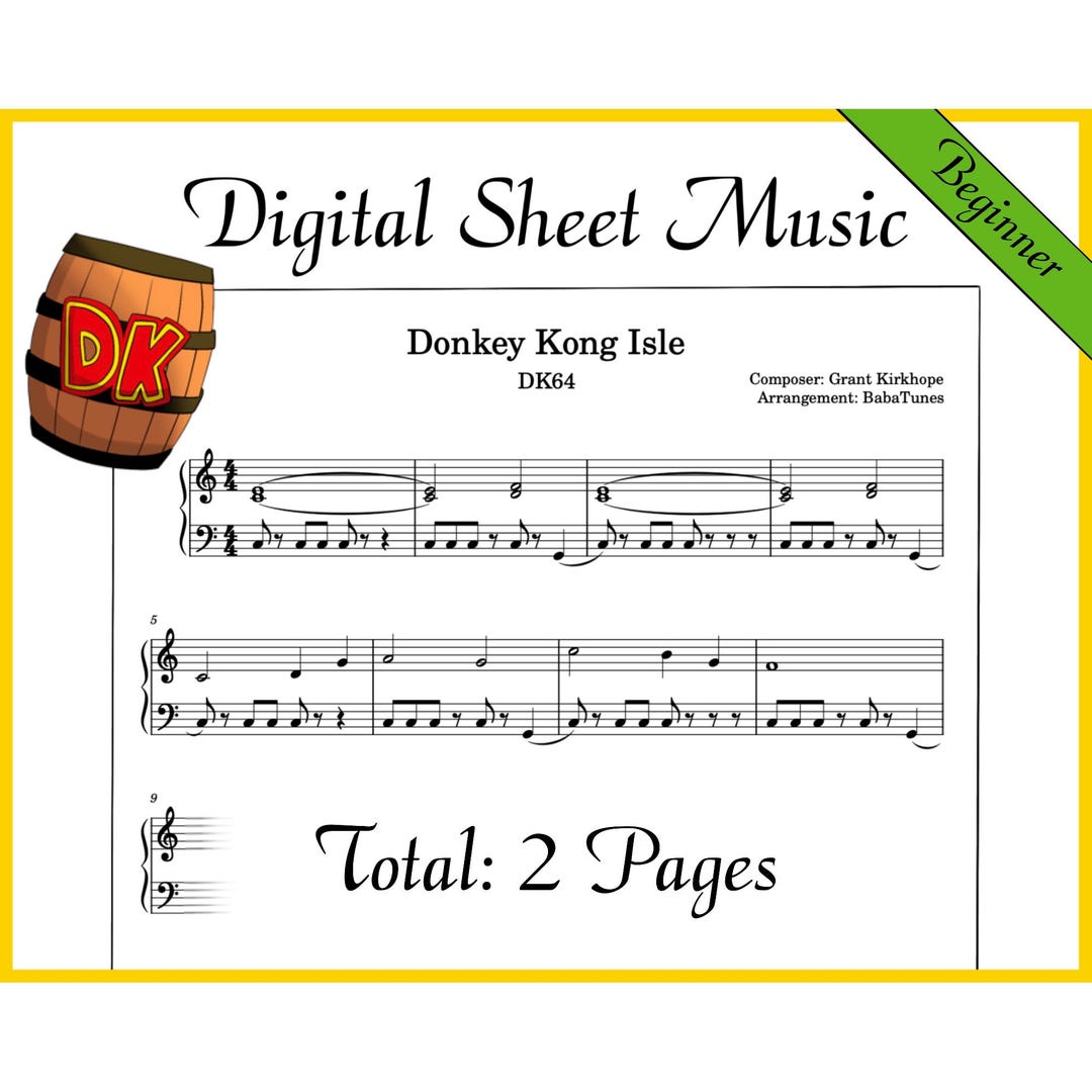 DK Isle - DK64 (sheet Music) - Etsy