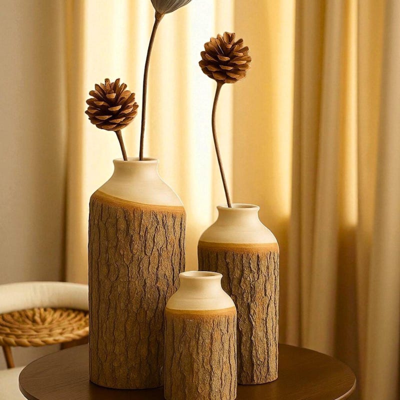 Log Vase - Etsy