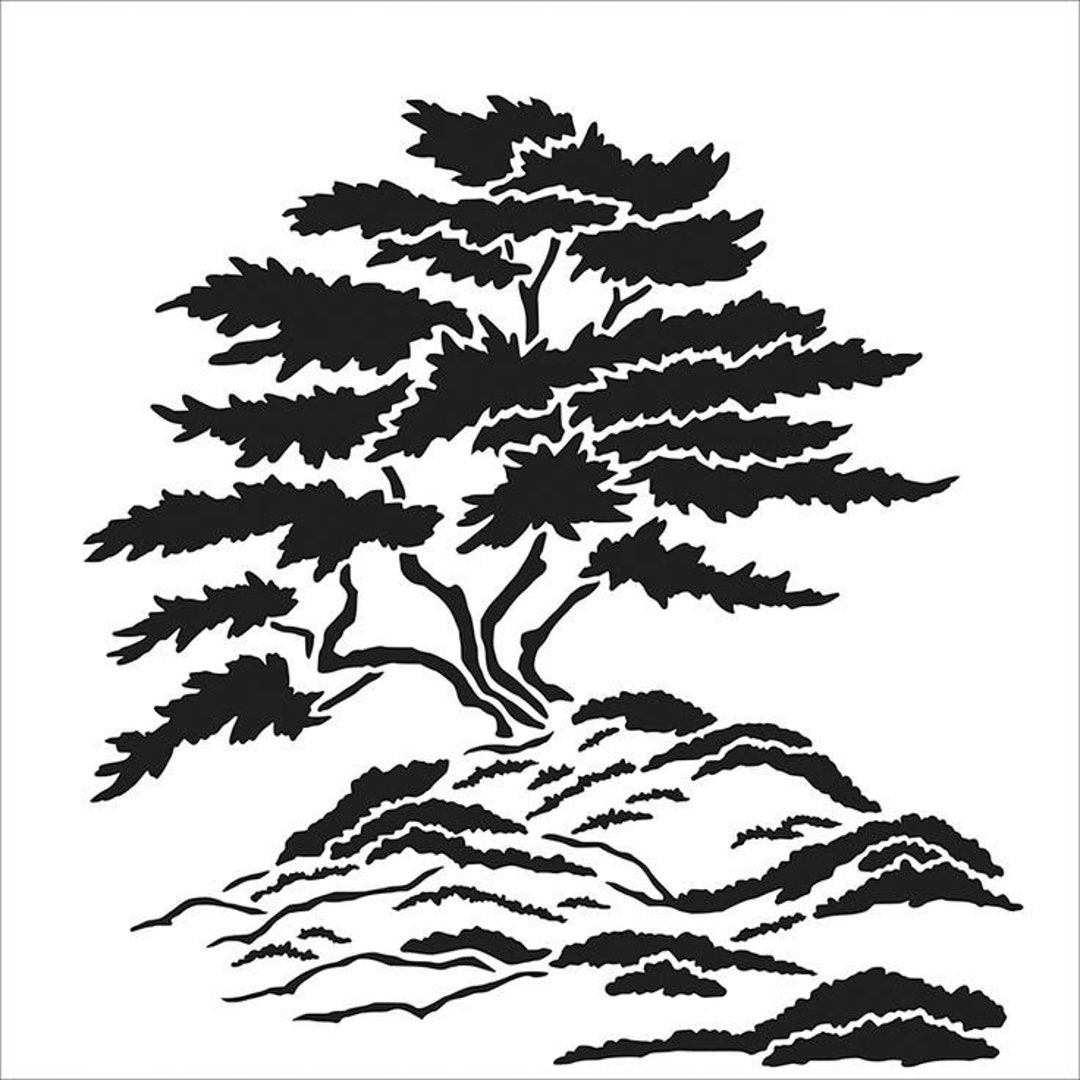 Large Tree Stencil for Walls Painting, Nature Big Spray Paint Stencils ...