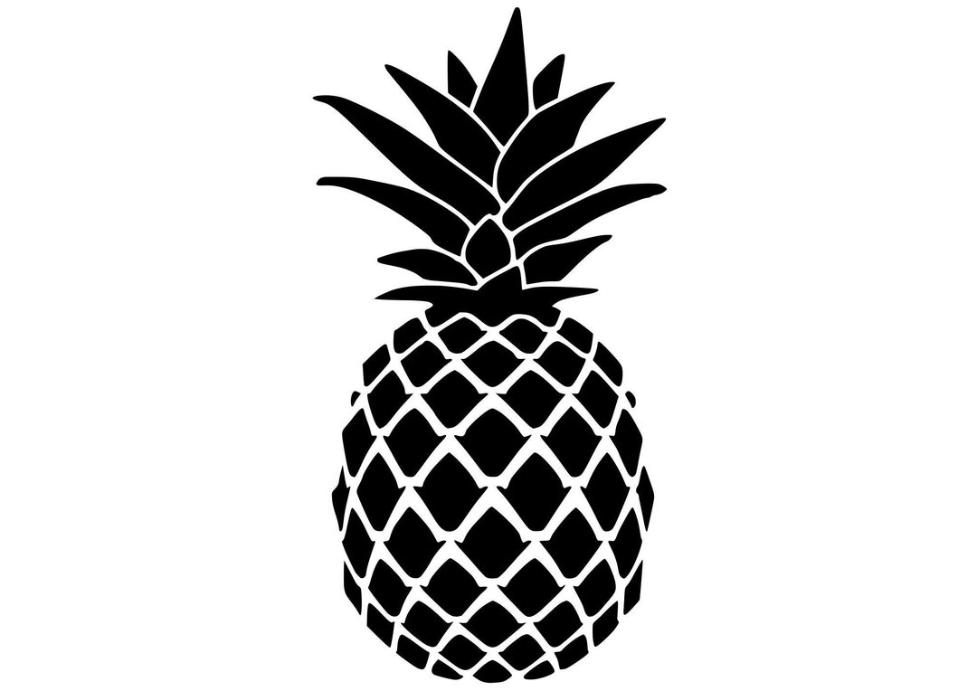 Large Pineapple Stencil for Walls Painting, Nature Pineapple Tree Big ...