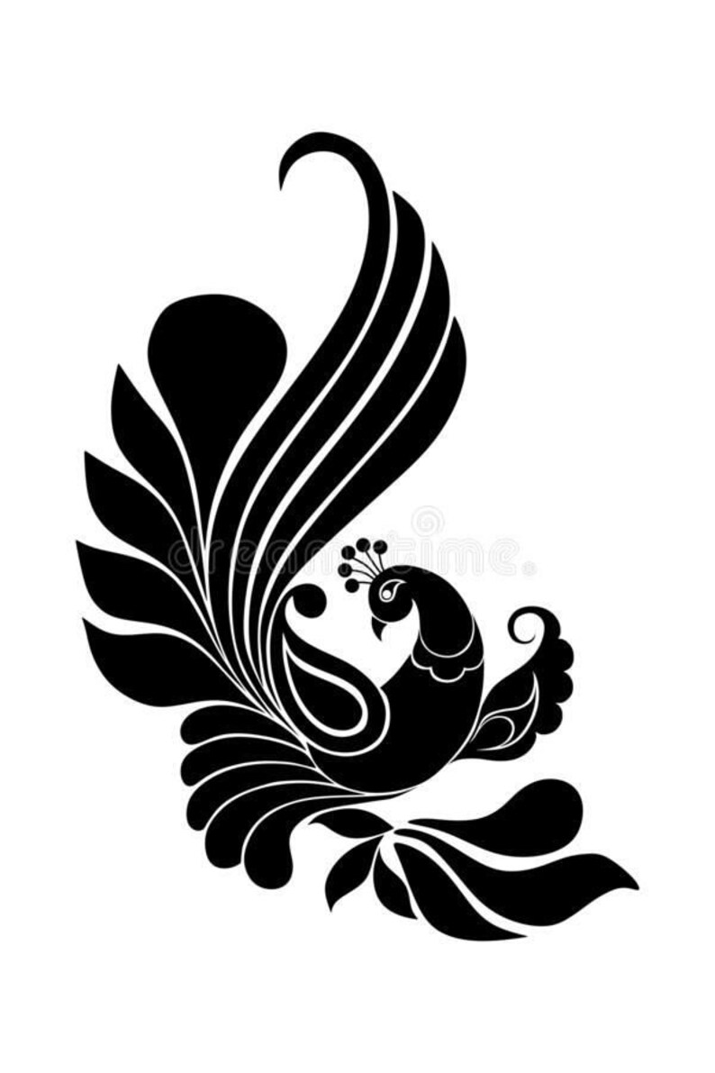 Large Peacock Stencil for Walls Painting, Bird Big Spray Paint Stencils ...