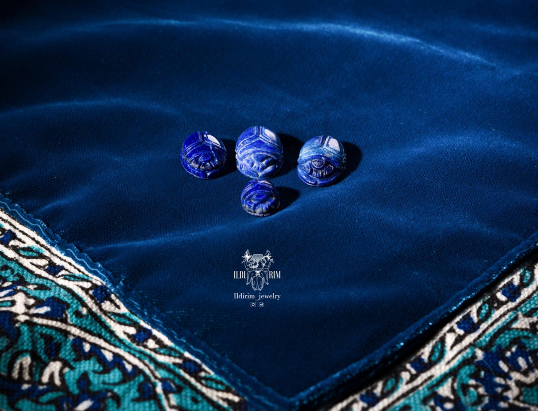 Handmade Lapis Lazuli Scarab | Egyptian Kheper Symbol | | Ancient ...