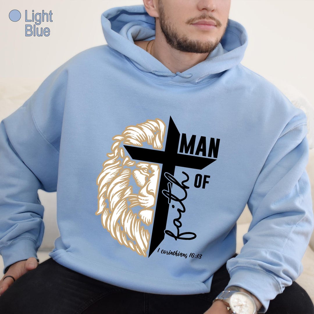 Man of God Christian Hoodie Armor of God Sweatshirt Religious Gift for ...